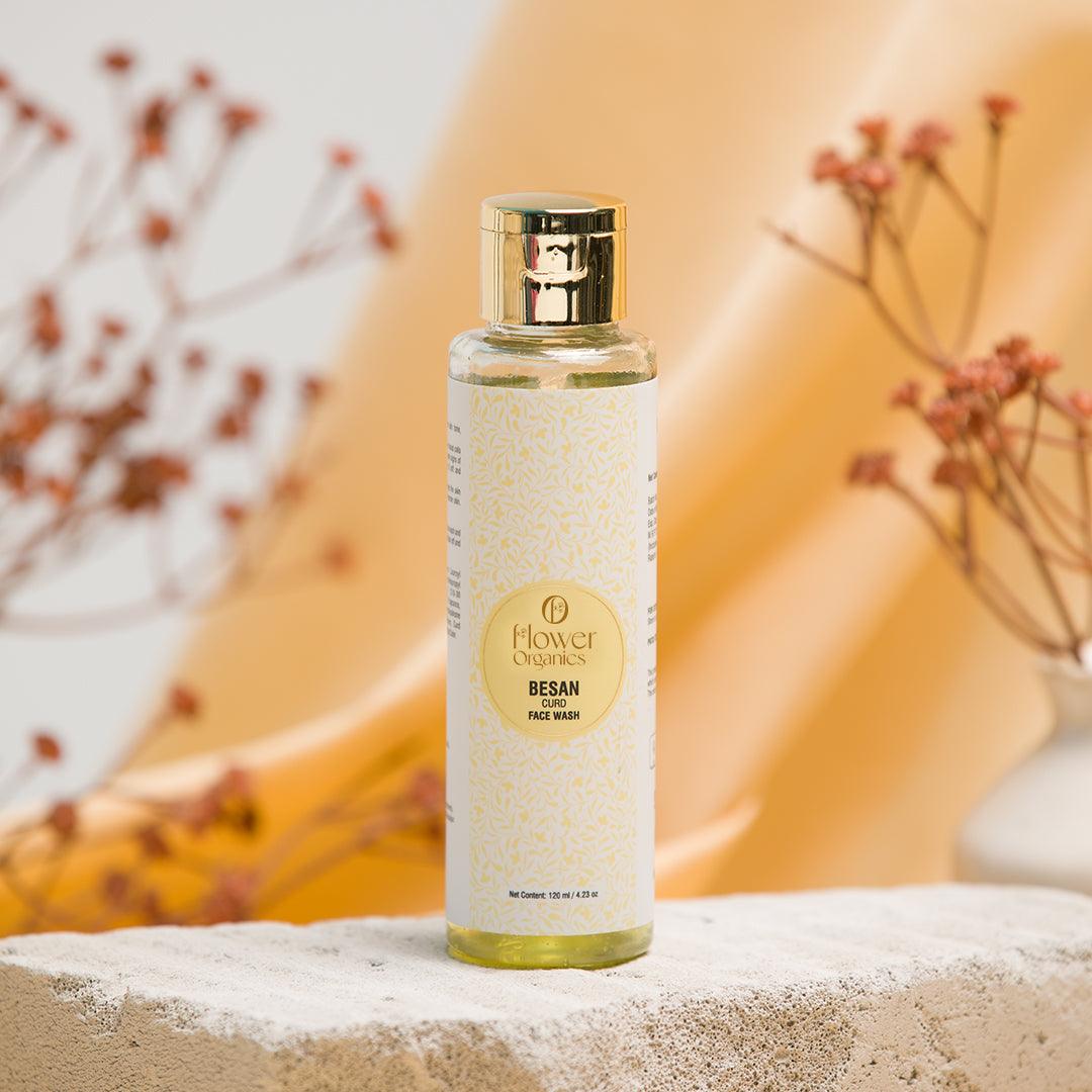 Besan & Curd Face Wash - 120 ml – Flower Organics