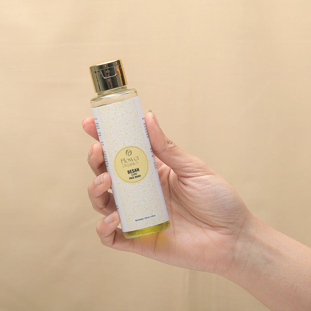 Besan & Curd Face Wash - 120 ml – Flower Organics